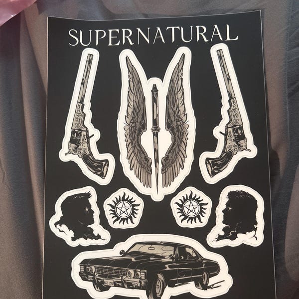 Supernatural, Destiel, Dean Winchester, Castiel Novak, Impala, Angel ...