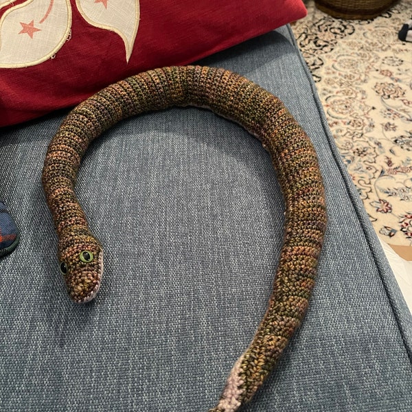 Ball Python Amigurumi Crochet Pattern, Betty the Realistic Plush Snake ...