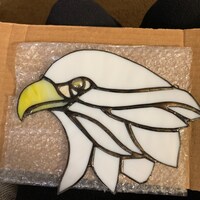 Stained Glass Loon With Reeds Suncatcher - Etsy Canada