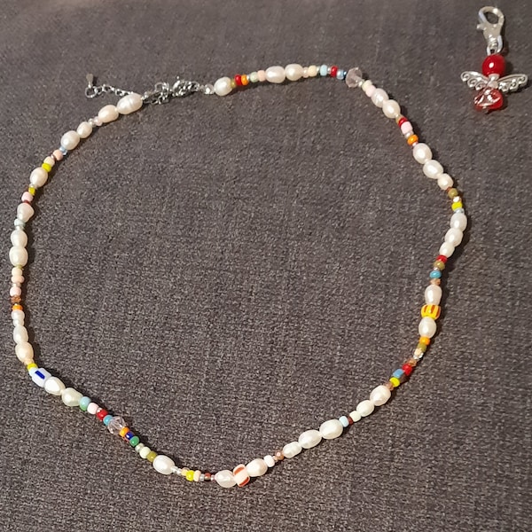Aruba-handgemachte bunte Perlenkette aus Süßwasserperlen/colorful ...