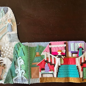 Mini Quiet Book Pattern and Templates Princess Castle Felt Craft for ...