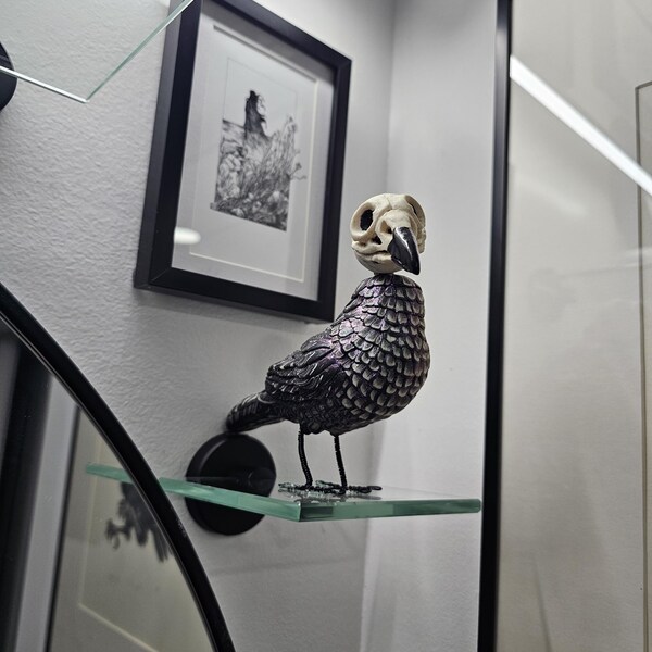 Standing Simple Crow "blind Box" Polymer Clay Miniature Hand Sculpted ...