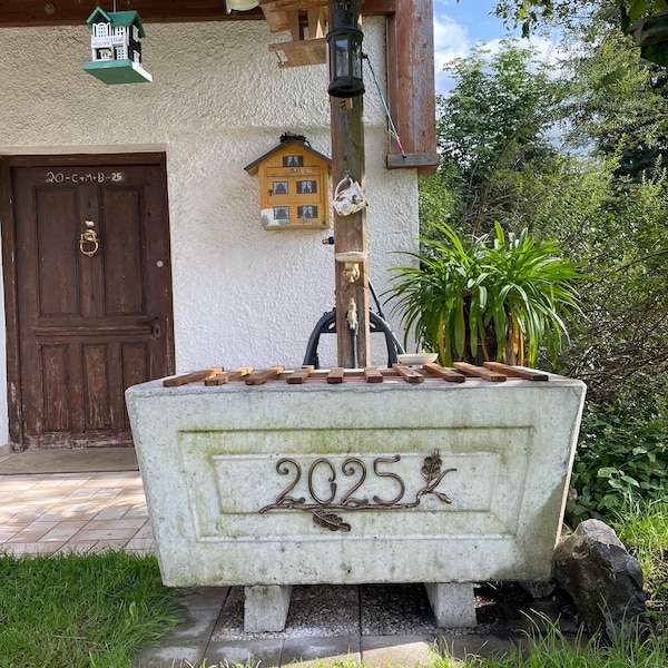 Vertical Address Sign With Bird, Personalized House Sign, Front Door ...