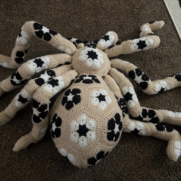 Giant Crocheted Tarantula - Crocheted Spider - Crochet Gift - Spider ...