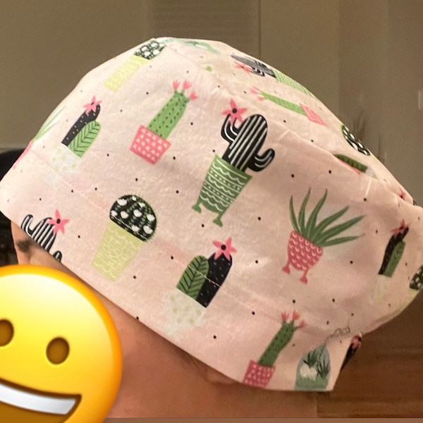 Scrub Cap Pattern No Ties, Scrub Hat Sewing Pattern PDF Scrub Caps for ...