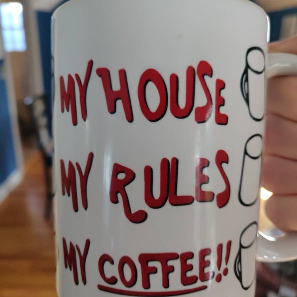 Knives Out Mug - My House, My Rules, My Coffee Mug - Movie Inspired ...