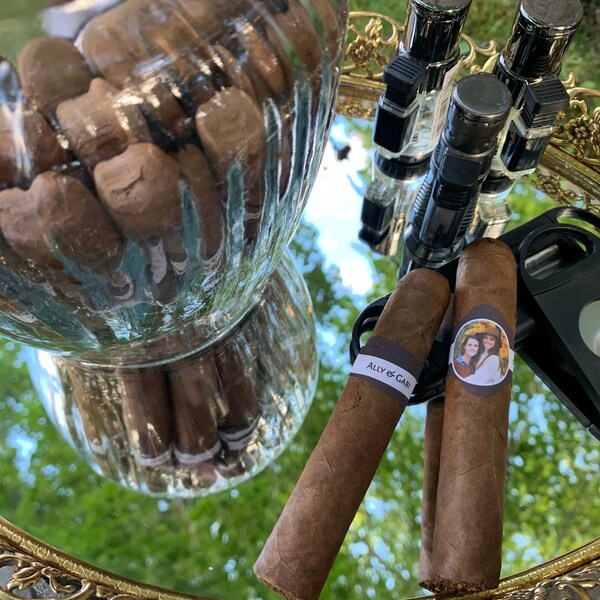 Photo Cigar Labels - Personalized Cigar Wrap - Custom Wedding Favor - Etsy