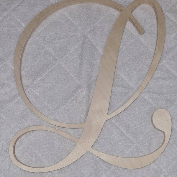 Wood Monogram Letter - Custom Monogram Sign - Choose Your Font ...