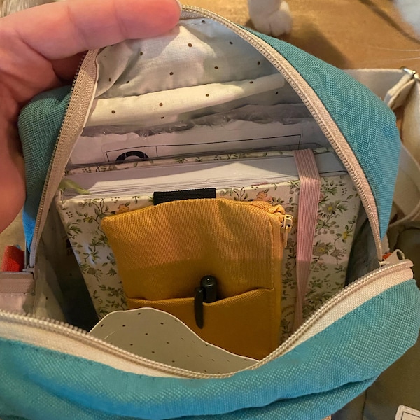 Customized Canvas Planner and Journal Pouch for Journal Supplies, Small ...