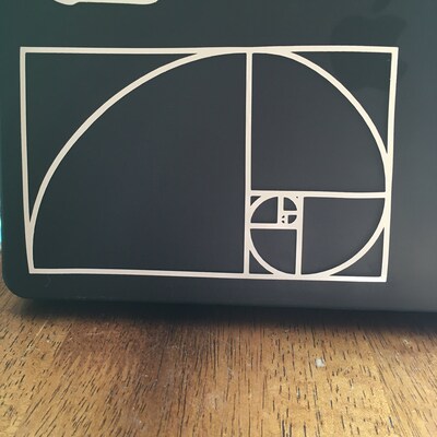 Fibonacci Spiral Mac Apple Logo Cover Laptop Vinyl Decal - Etsy