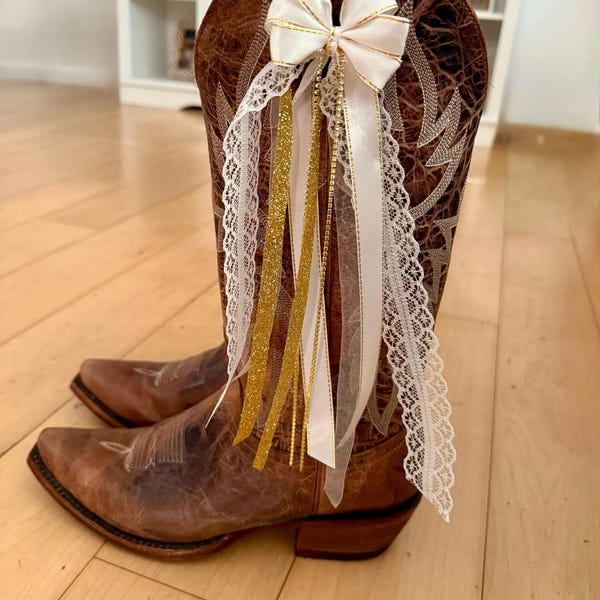 Pennsylvania College Gameday Boot Bows | Navy and White Boot Bows ...