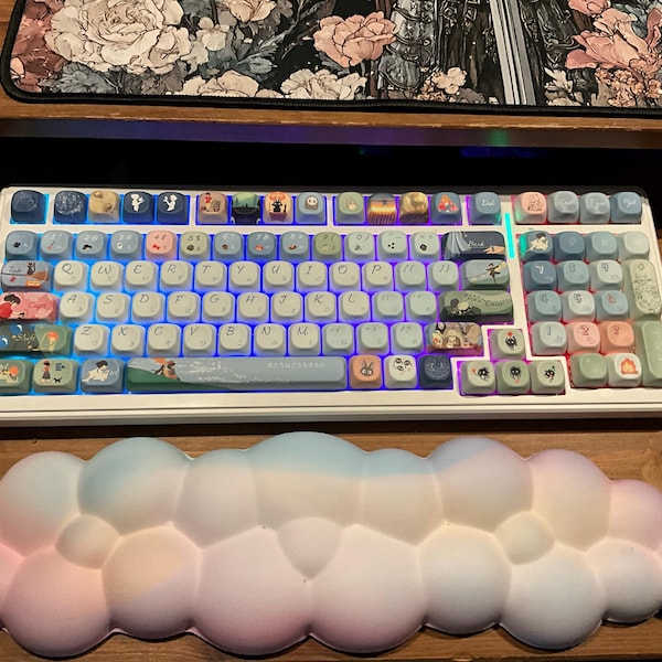 Ghibli Kiki Anime Japanese Style Keycap 140 Set | PBT Custom & Handmade ...
