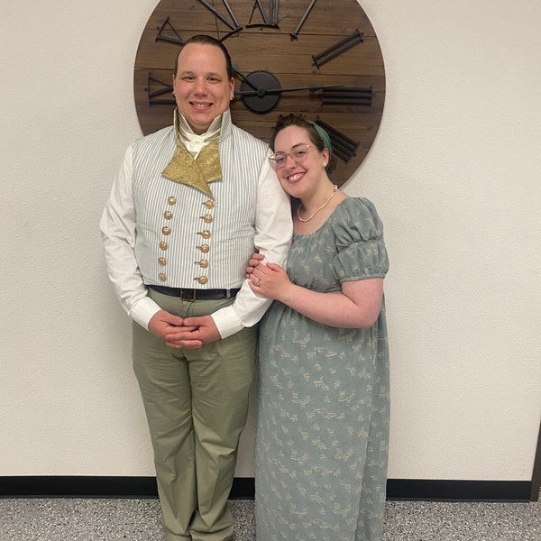 Empire Regency Mens Waistcoat 1790-1820 Sewing Pattern #0122 Size US 34 ...