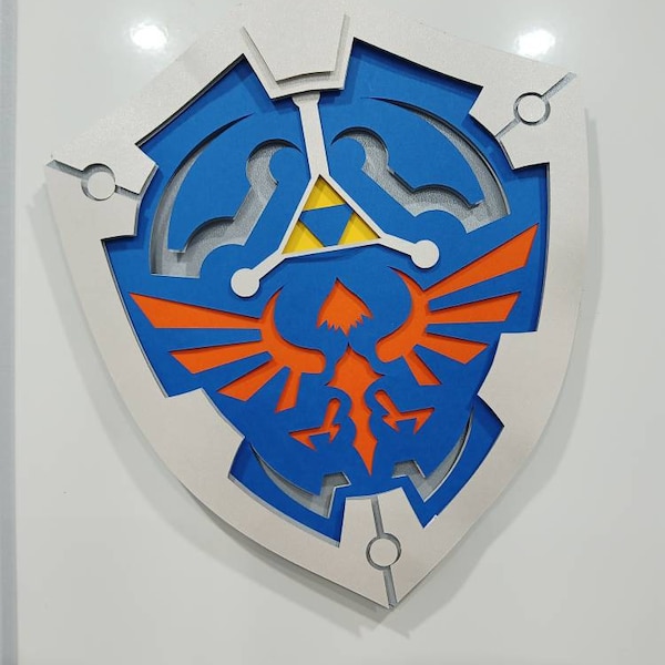 Zelda Hylian Shield SVG: Laser Cut Files, Cricut, Gamer Decor (digital ...