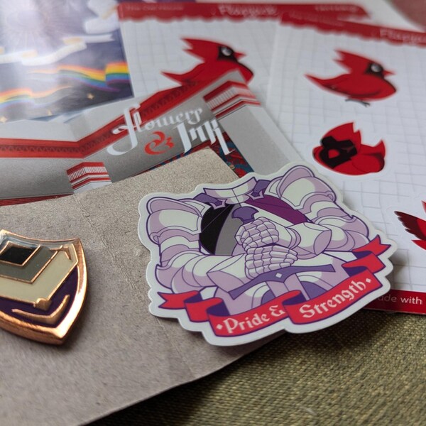 Pride Enamel Pin LGBT LGBTQ Queer Progress Rainbow Flag Shield Sword - Etsy