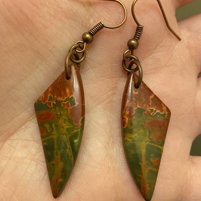 Long Natural Mexican Imperial Jasper Beads Freeform Nodule - Etsy
