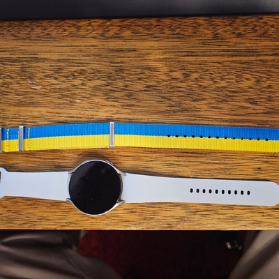 Premium FKM Rubber Hinge Watch Strap / White 20/22mm Quick Release ...