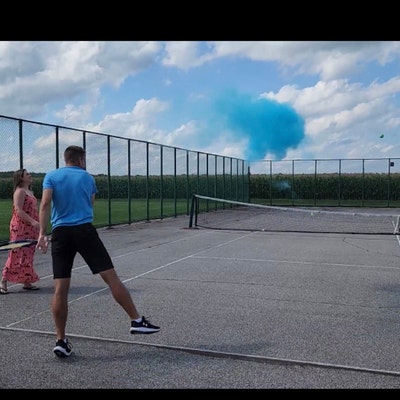 Baseball Gender Reveal Gender Reveal Baseballs in Pink or Blue Filled W ...