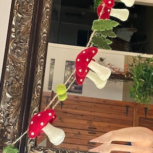 Cottagecore Felted Wool Fall Leaf Garland | Whimsical Fall Decor| Fall ...