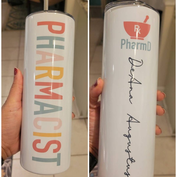 Pharmacist Gift - Personalized Pharmacist Tumbler - Pharmacist ...