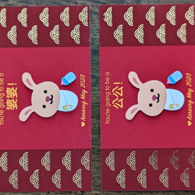 Year of the Rabbit 2023 Chinese New Year Lucky Red Envelopes/packets ...