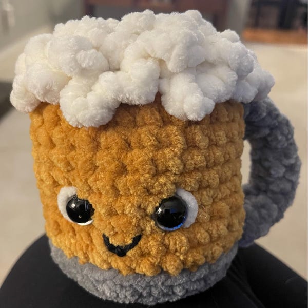 Amigurumi Mini Beer Mug Crochet Pattern, Mini Draft Beer Lover’s Gift ...