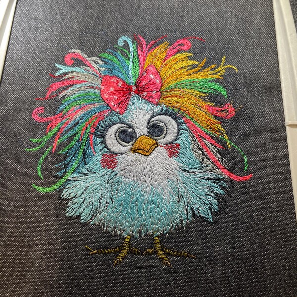Funny Crazy Chicken Embroidery Design, Cute Chicken Machine Embroidery ...