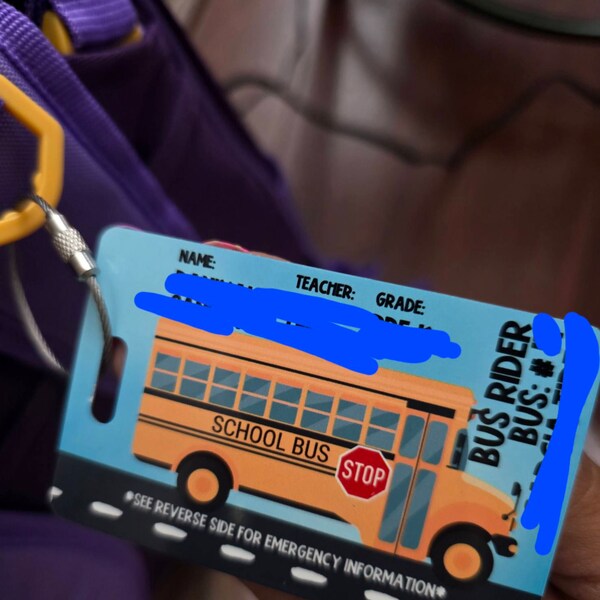 Personalized Backpack Tag, Back to School, Backpack Tags, Student Tag ...