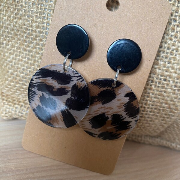 Acrylic Round Charms - Round Earring and Pendant - Earring Findings ...