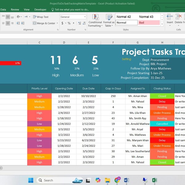 HSE Violations Tracking Matrix Template | Health and Safety | Safety ...