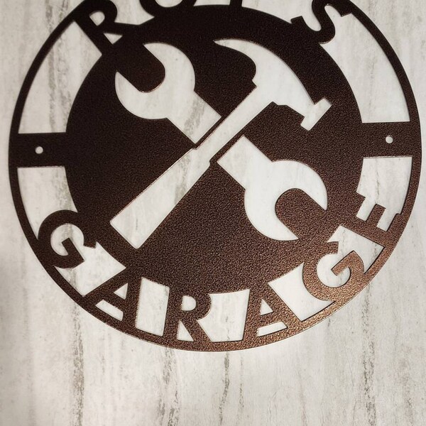 Personalized Fathers Day Sign for Dad, Papas Work Shop Metal Sign ...