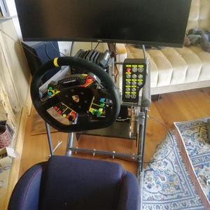 PC USB Button Box 28 Functions Back Lit Red With Neon Labels Sheet for ...