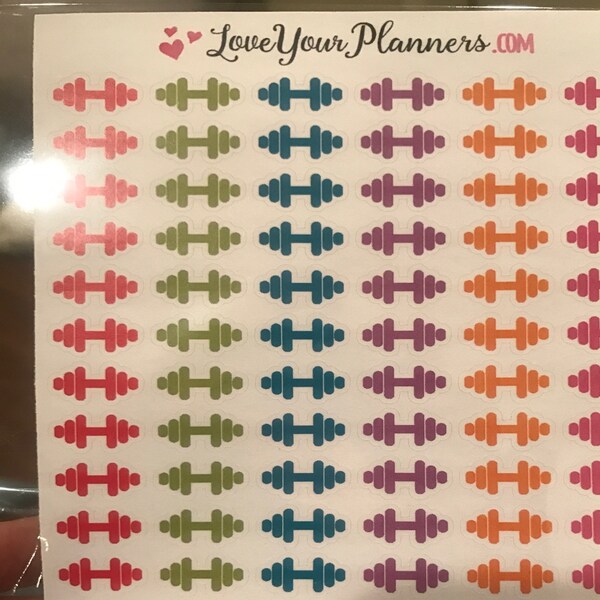 78 Dumbbell Planner Stickers Workout Stickers Weights Stickers Icon ...