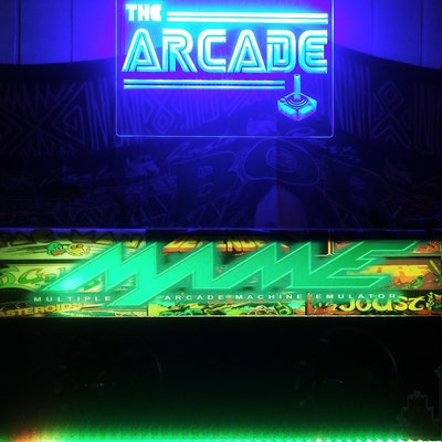 The Arcade Illuminated Game Room Sign - Etsy