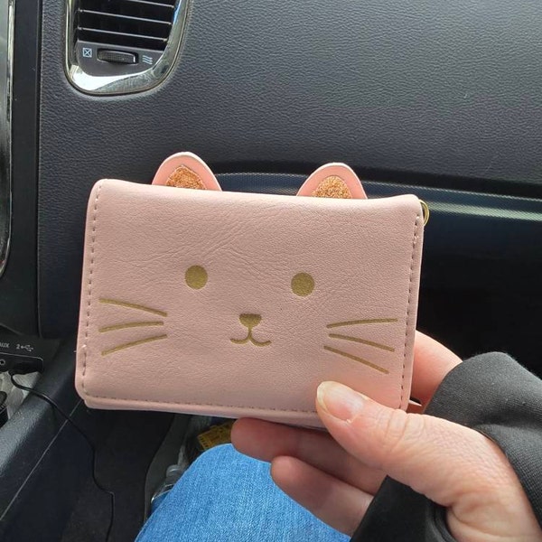 Personalized Wallet Cute Kawaii Pink Rabbit Wallet/animal Short Wallet ...