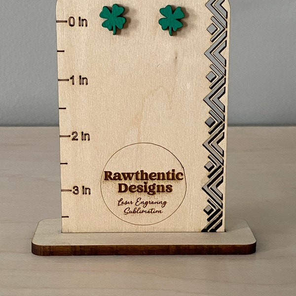 Earrings Display Stand File With Measurements - SVG - Laser Cut File ...