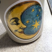 Vintage Moon and Stars Vinyl Sticker - Retro Crescent Moon Decal for ...