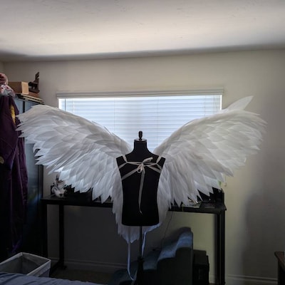 Barn Owl Arm Wings Brown Bird Costume Cosplay Movable Bird Wings for ...