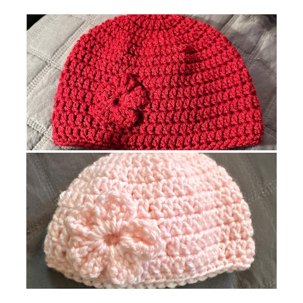 10 Sizes Basic Hat Crochet Pattern - Easy Crochet Beanie PDF Pattern ...