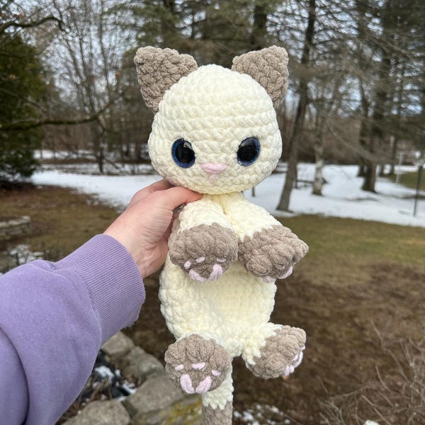 Tofu the Cat Snuggler PDF Crochet Pattern || 2-in-1 PDF FILE, Cute ...