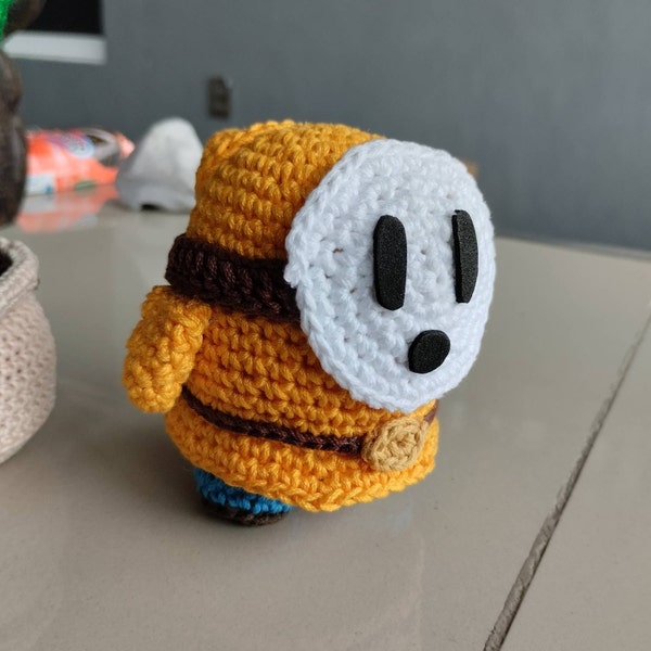 CROCHET PATTERN - Shy Guy Super Mario Bros - PDF File- English, French ...