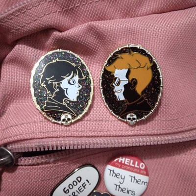 The Locked Tomb Gideon and Harrow Pins Ninth House Enamel Pins - Etsy