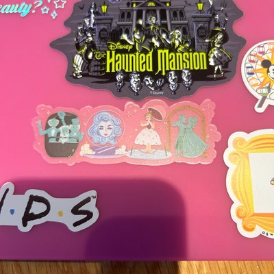 Haunted Mansion Landmarks Transparent Laptop Sticker/ Grim Grinning ...