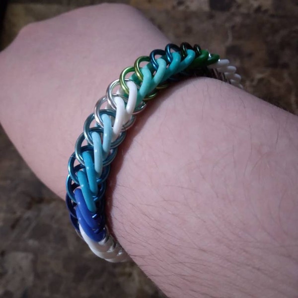 Subtle Agender Pride Bracelet, Agender Pride Flag Bracelet, Agender ...