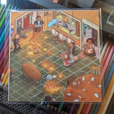 Community TV Show Art Print 5 X 5 the Study Group Greendale Seven ...