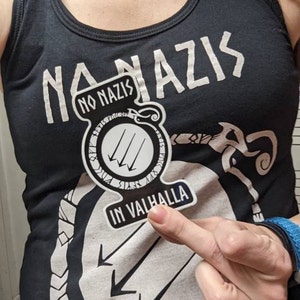 No Nazis in Valhalla Shirt, Anti-racist Rune Tee, Norse Pagans Against ...