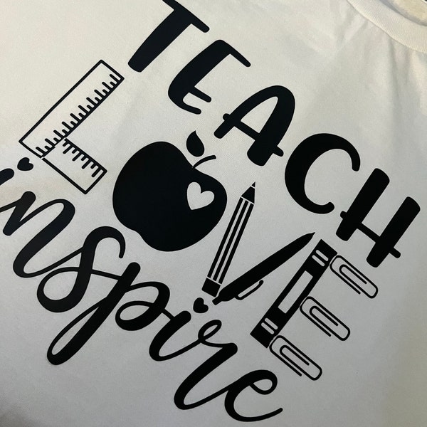 Teach Love Inspire SVG / Cut File / Cricut / Commercial Use ...