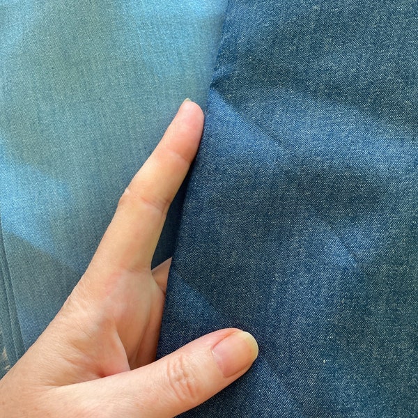 Light Shade 4oz Lightweight Washed Blue Denim Fabric by Metre - Etsy
