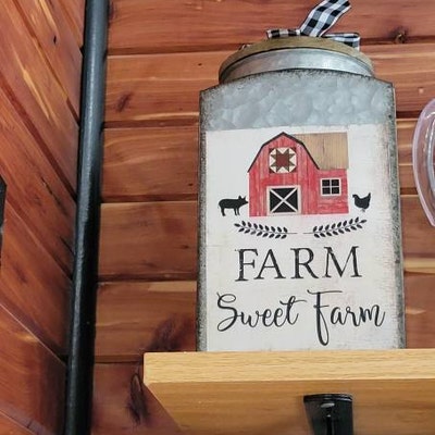 WINTER Tiered Tray, Christmas Shelf Decor, Farmhouse Snowman, Snow ...