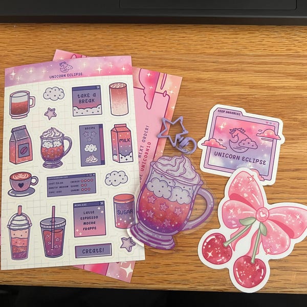 Secret Garden Aesthetic Cute Sticker Sheet Planner Stickers, Decorative ...